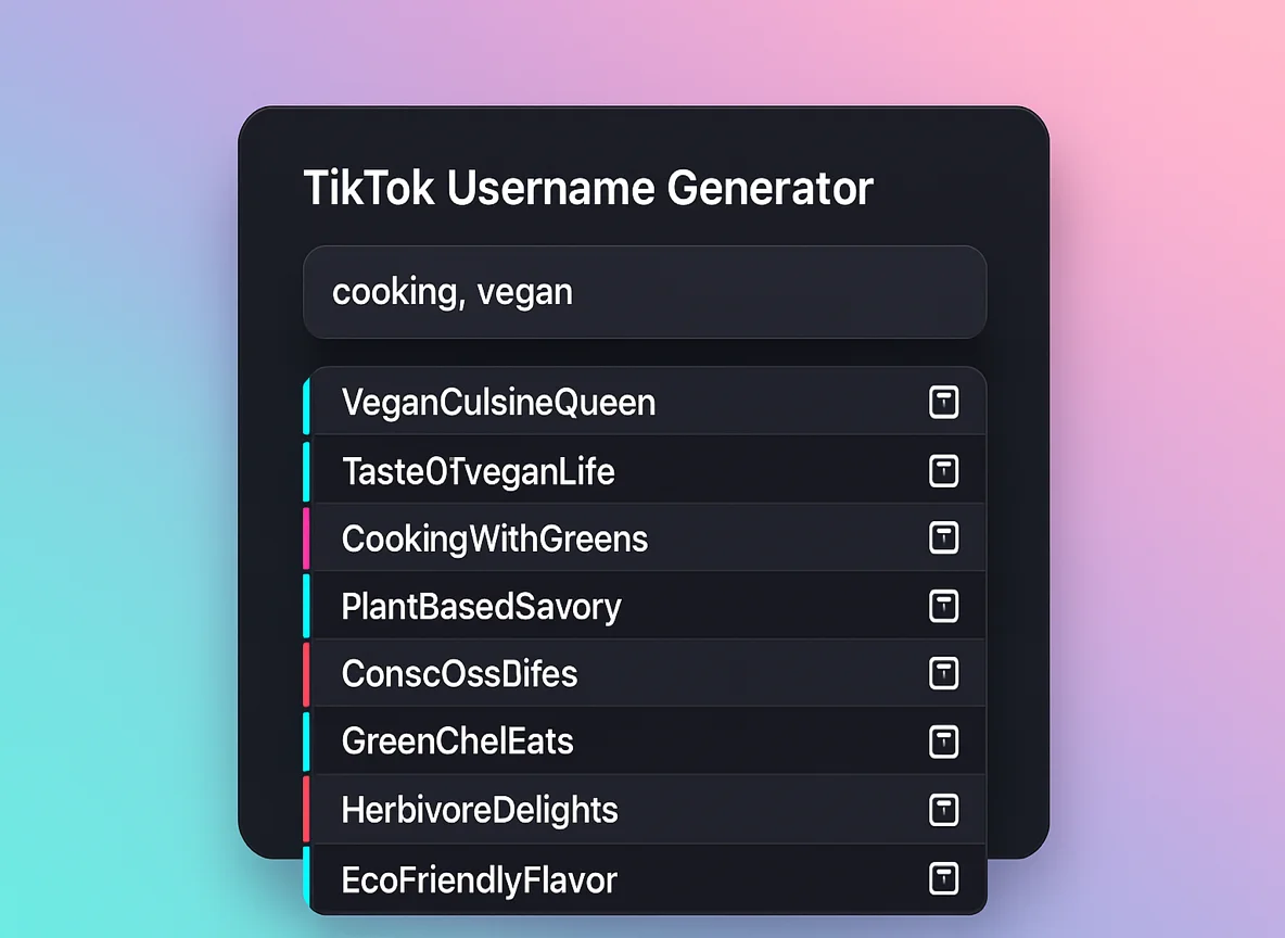 TikTok Username Generator: Creative & Unique Names | OpusClip